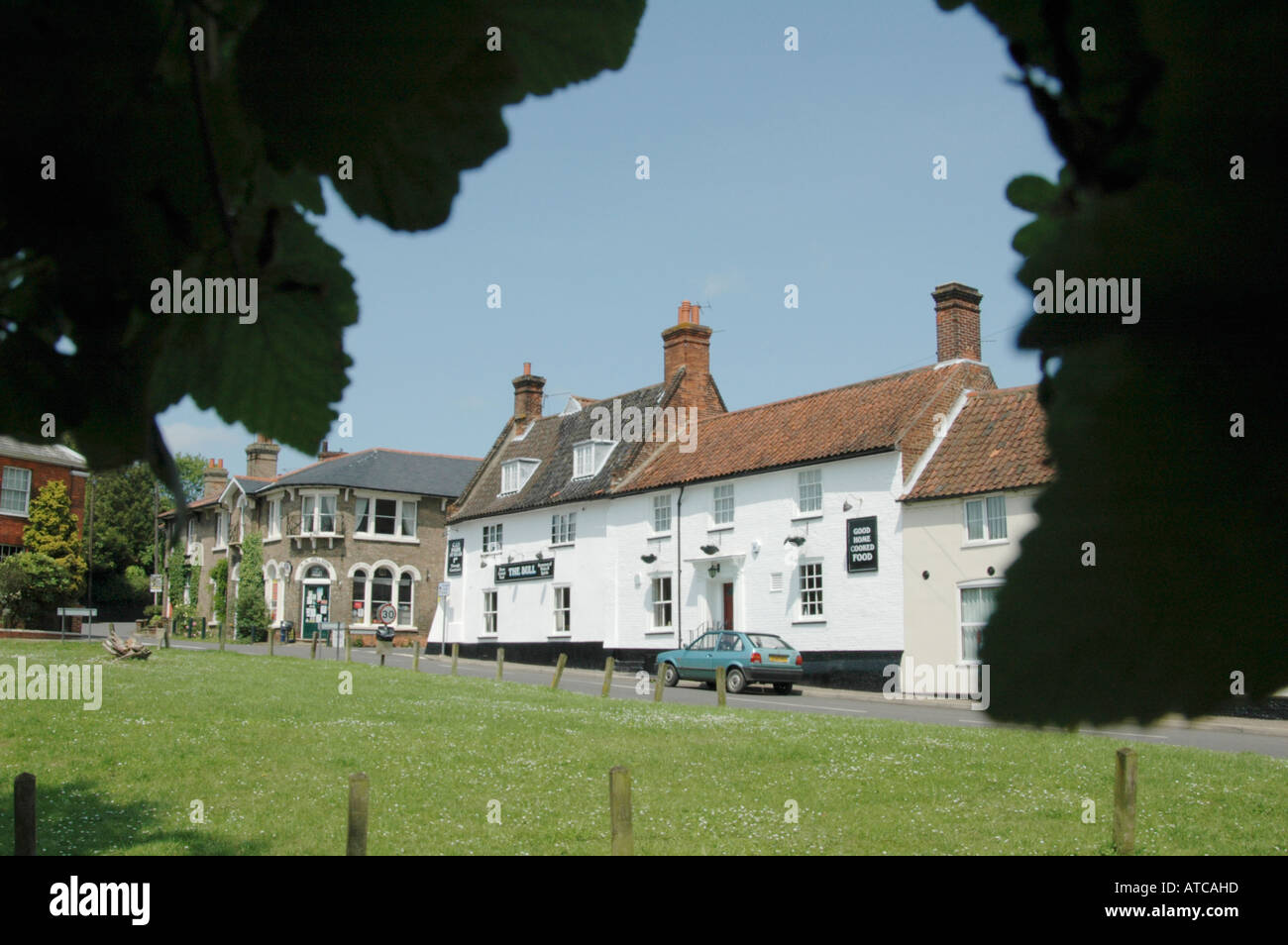 Litcham village centre Norfolk UK Stock Photo - Alamy