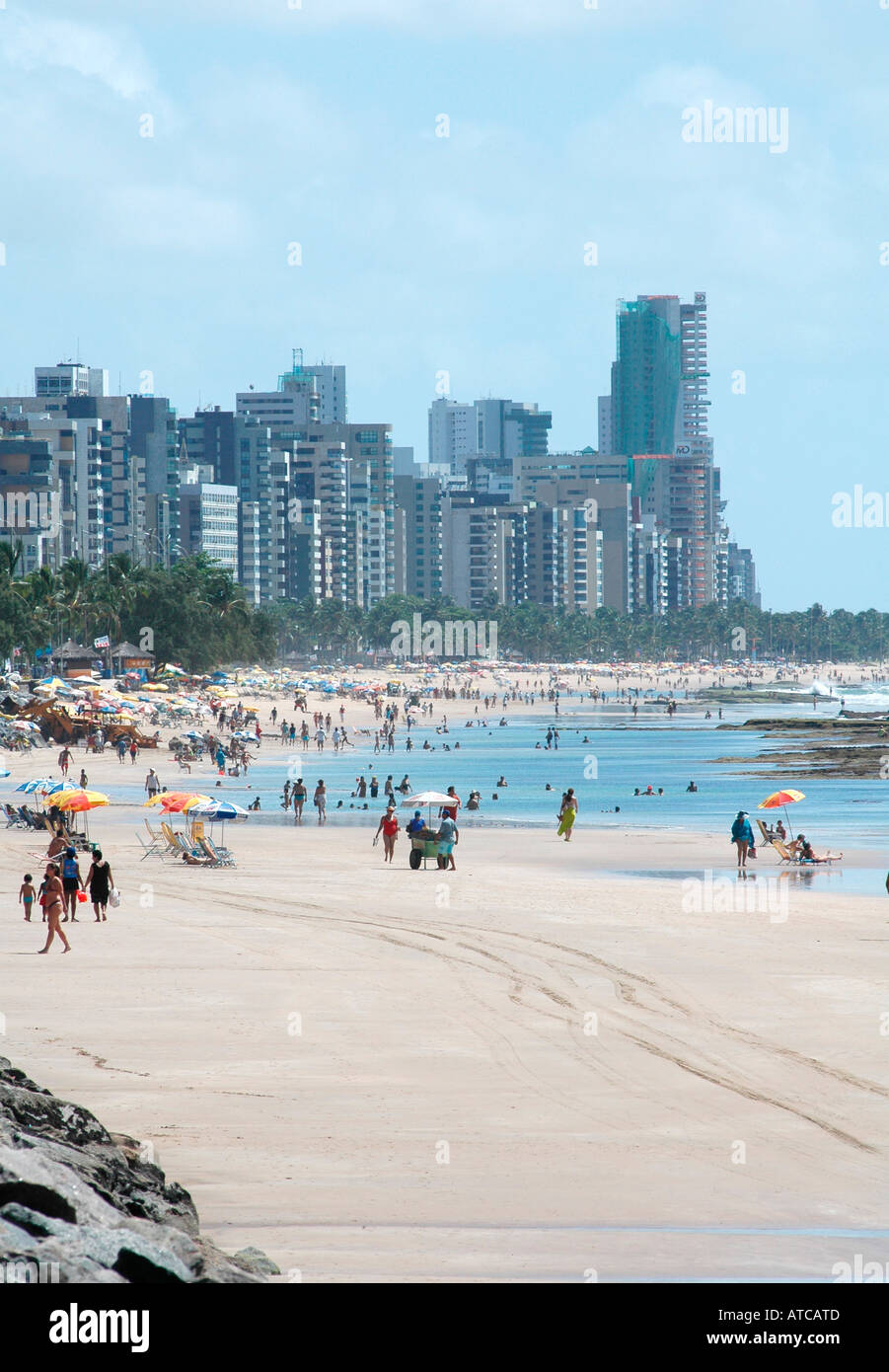 Boa Viagem beach and skyline in Recife Pernambuco Brazil South America ...