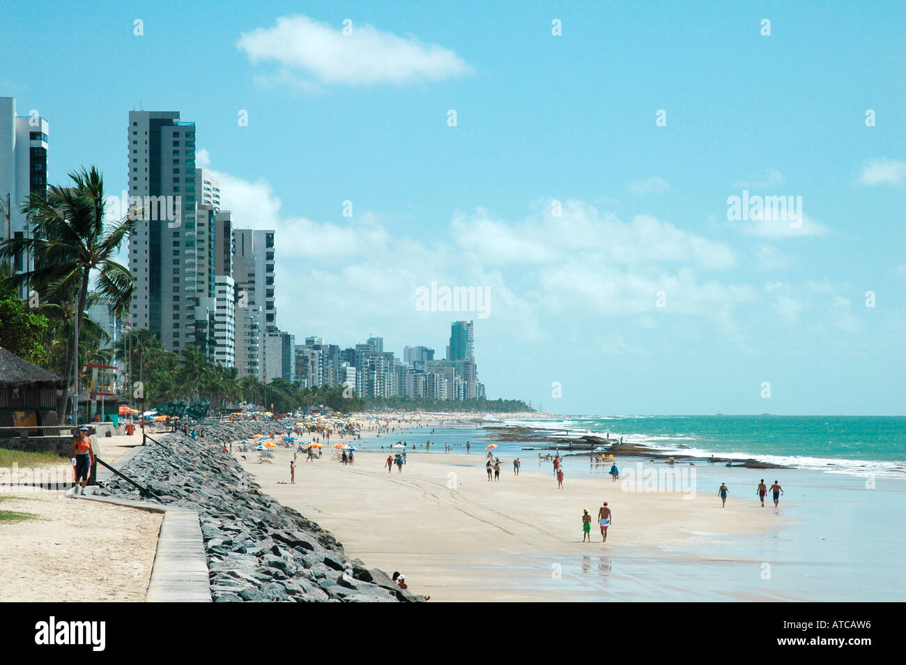 Boa Viagem beach and skyline in Recife Pernambuco Brazil South America ...