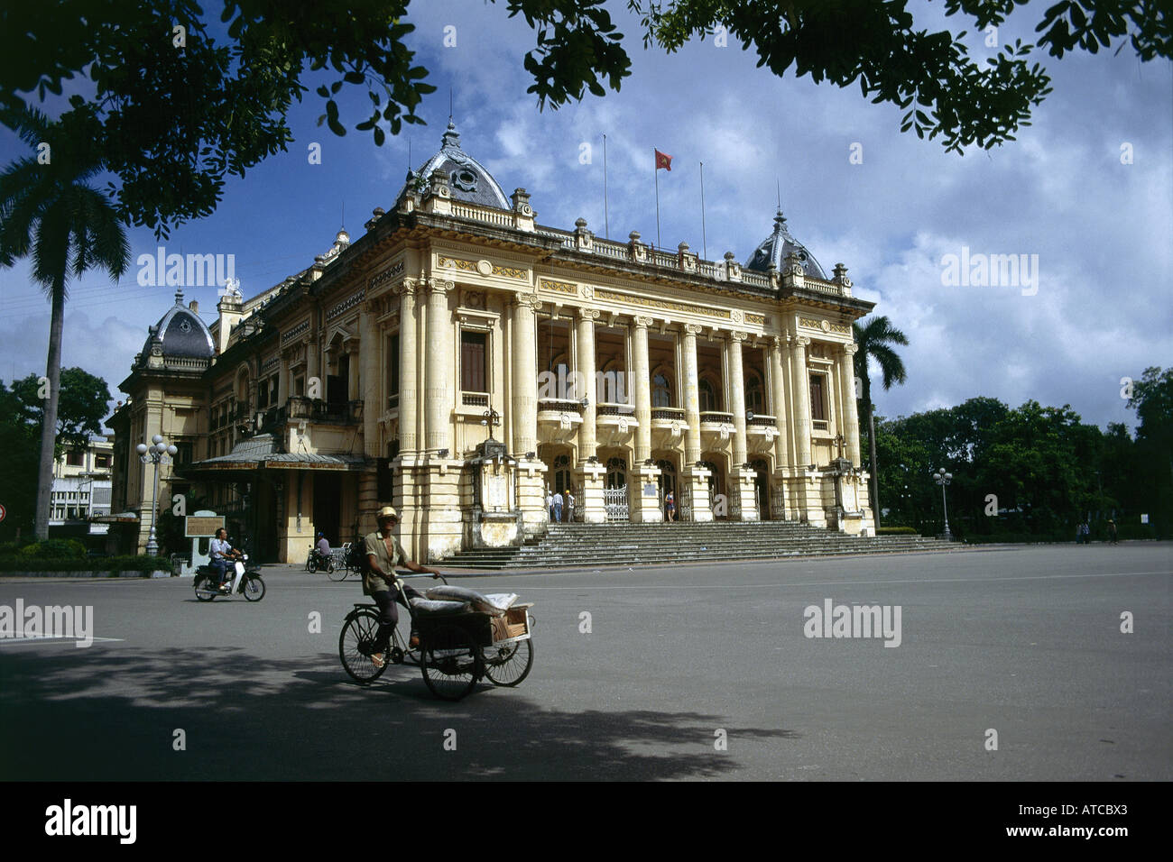 The colonial building which houses the Opera House in Hanoi was built ...