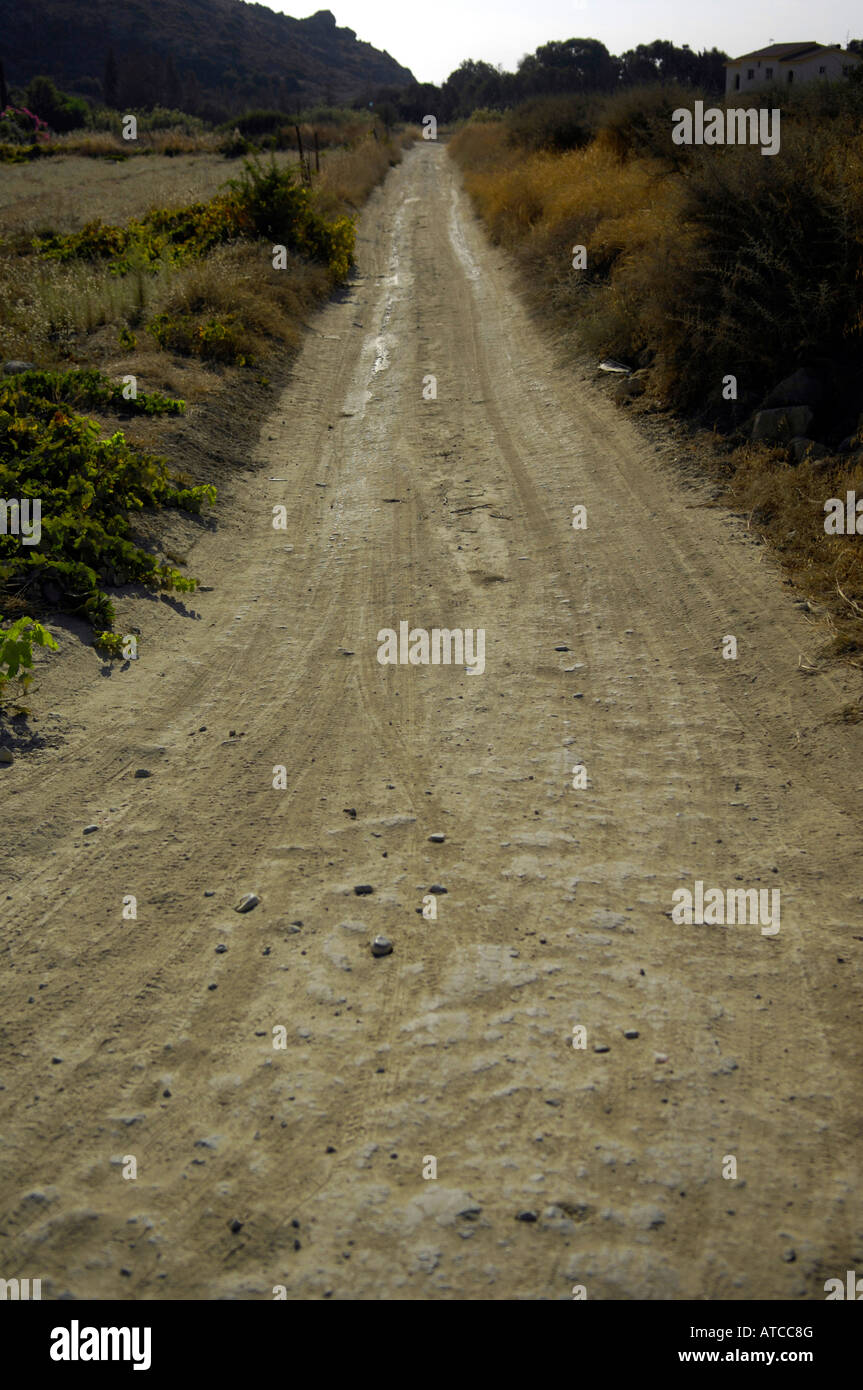 dirt road pissouri bay cyprus generic isolated seclusion nobody empty ...