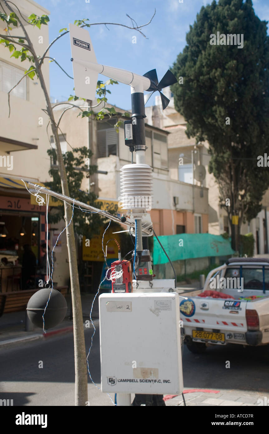 Israel Tel Aviv a mobile air pollution monitoring station in King ...