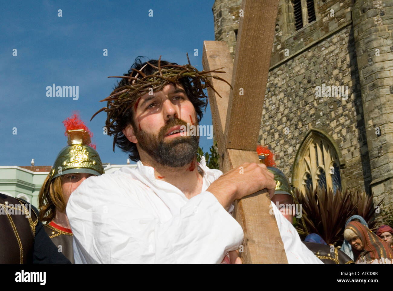 Stations of the Cross procession Stock Photo - Alamy