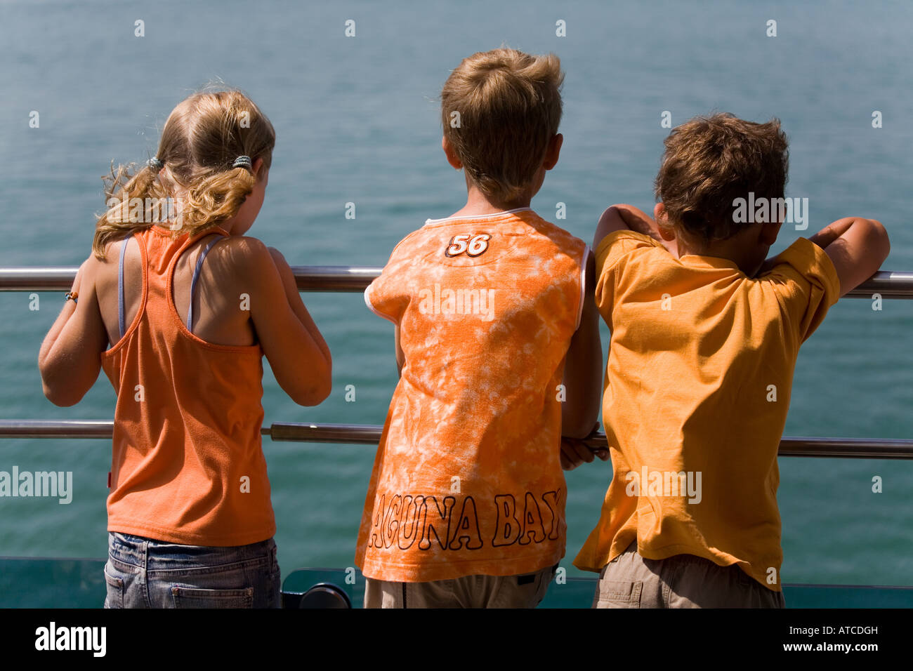 Children on a ship Stock Photo - Alamy