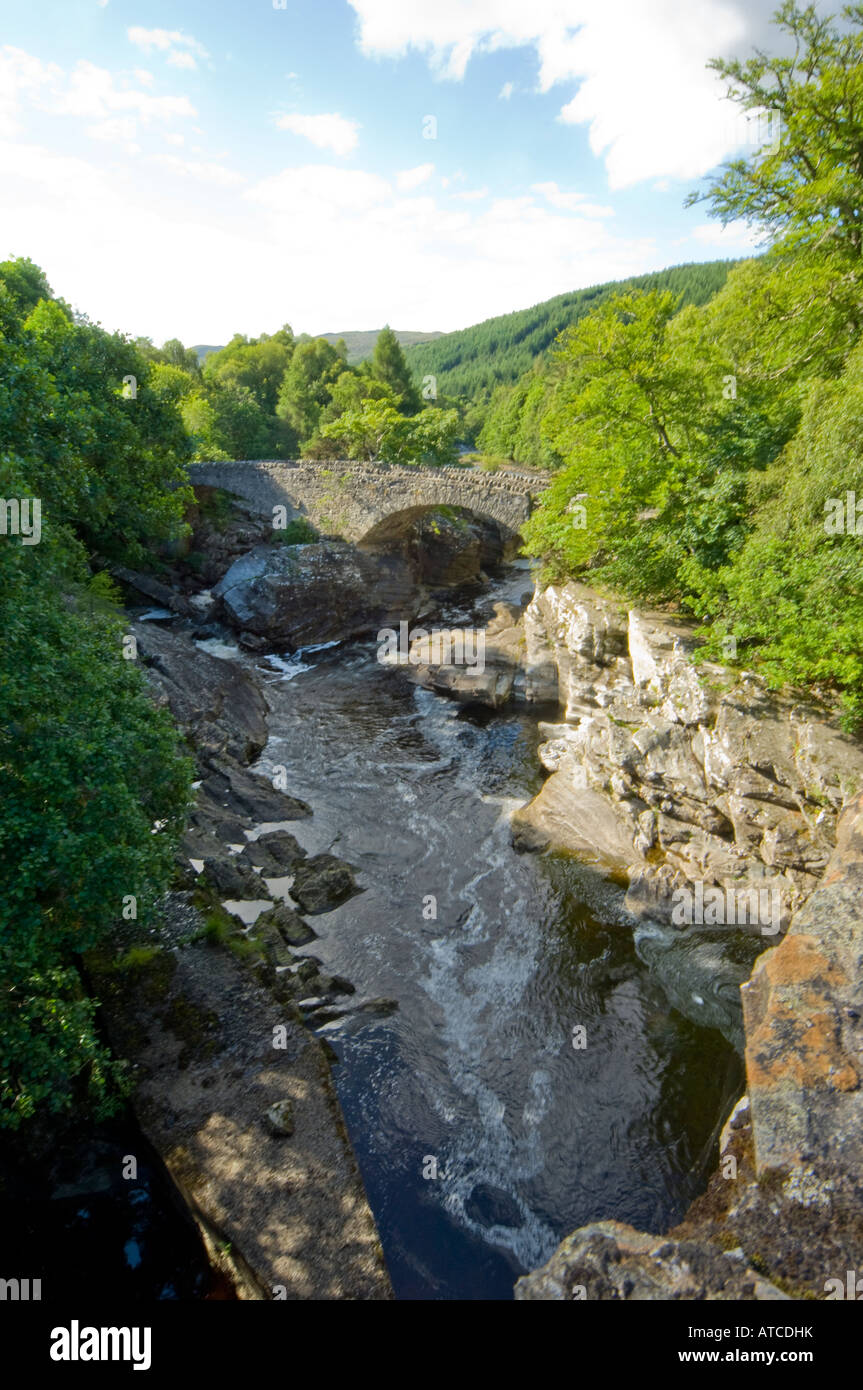 Staone Bridge at Invermoristone Scotland Stock Photo - Alamy