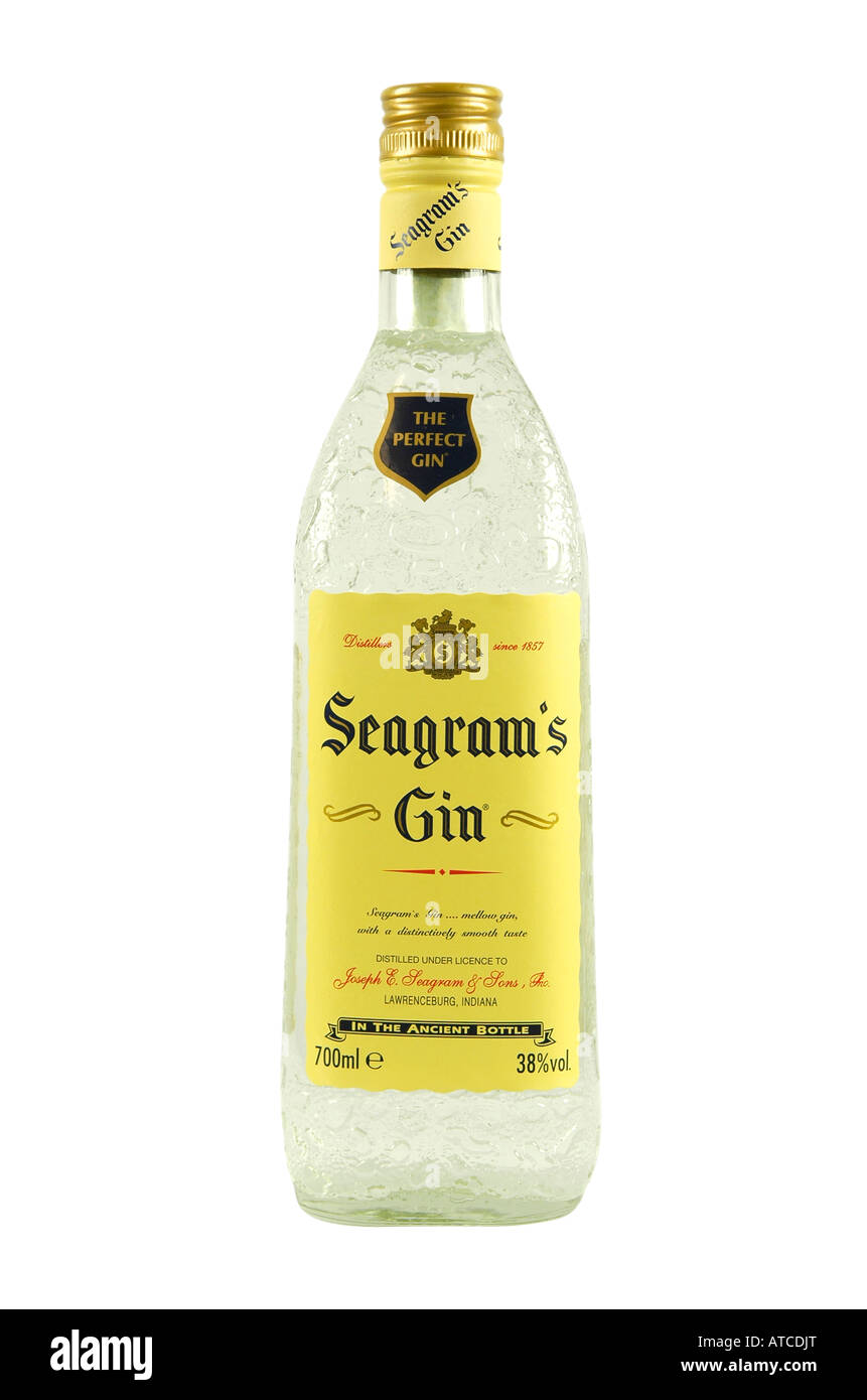 Seagram s gin bottle Stock Photo - Alamy
