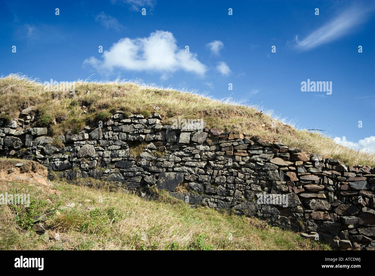 Dry stone wall shot in Devon, England, UK Stock Photo - Alamy