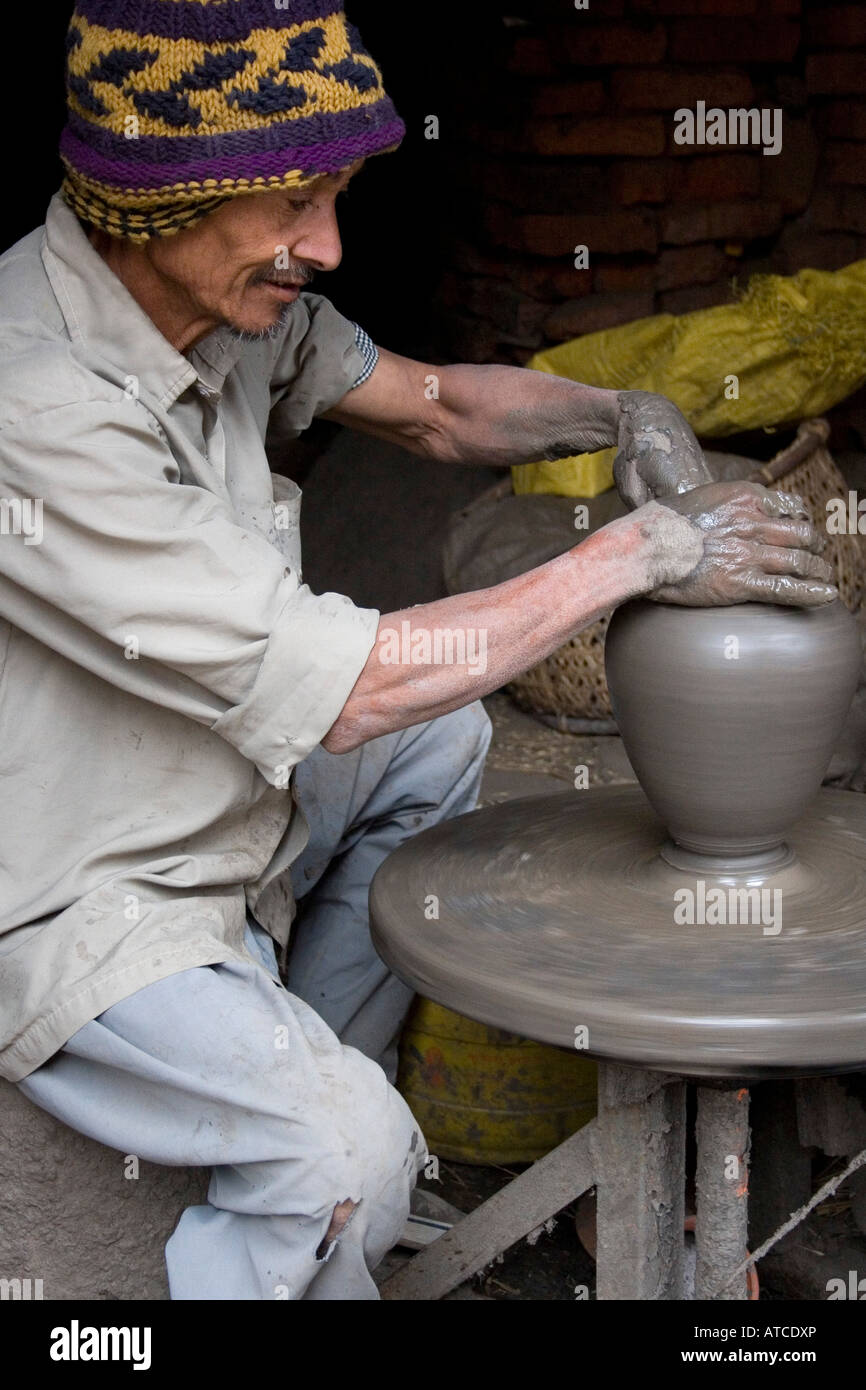 Pottery maker, Kathmandu Nepal Stock Photo - Alamy