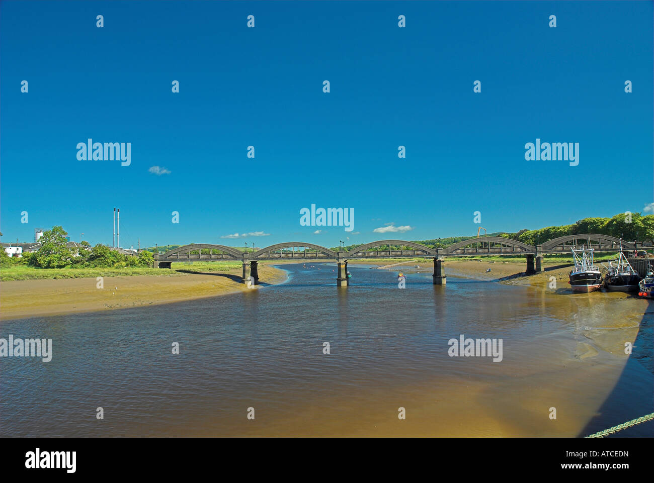 River Dee at Kirkcudbright Dumfries & Galloway Scotland Stock Photo - Alamy