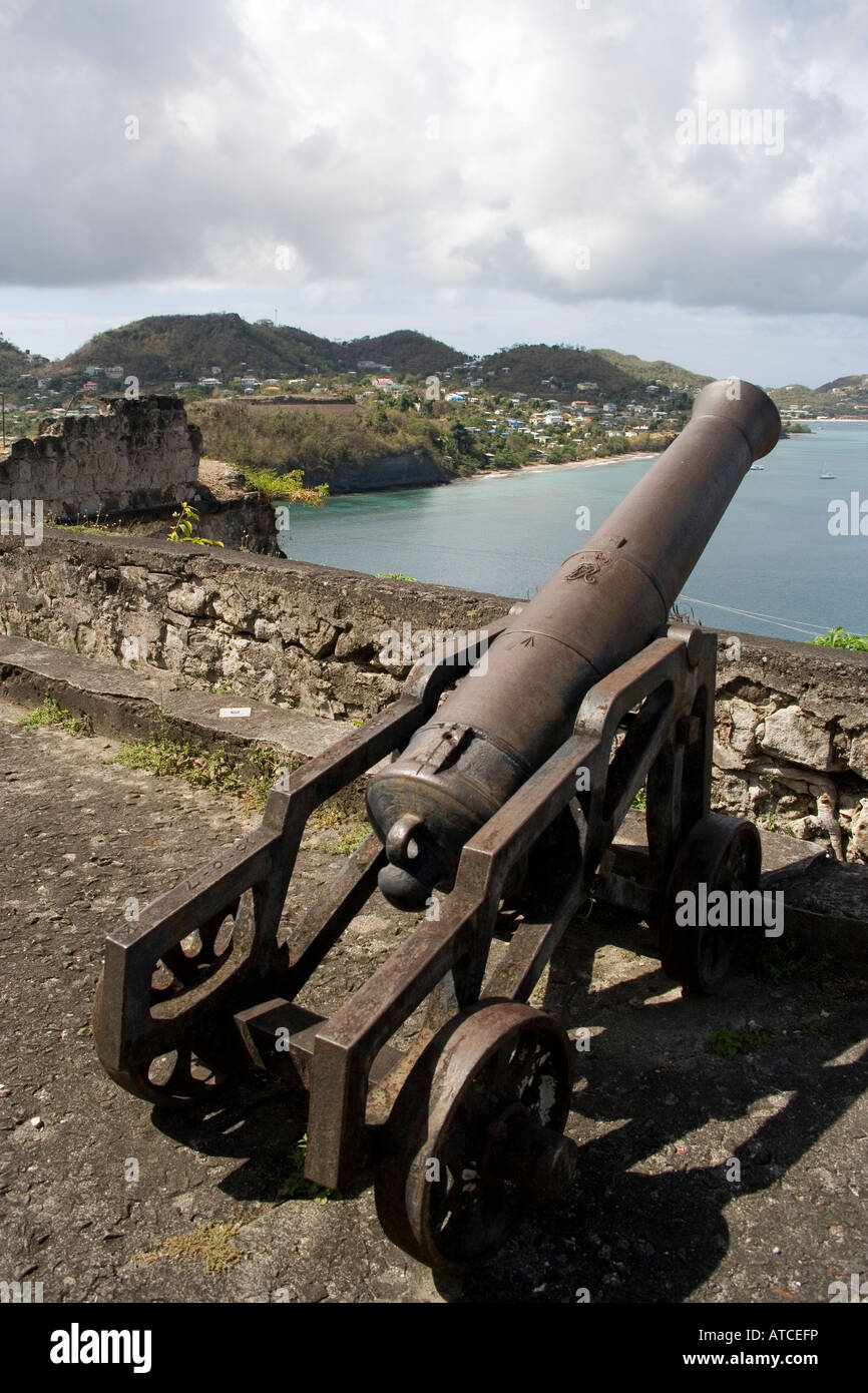 Grenada caribbean island canon history historical travel fort St George ...