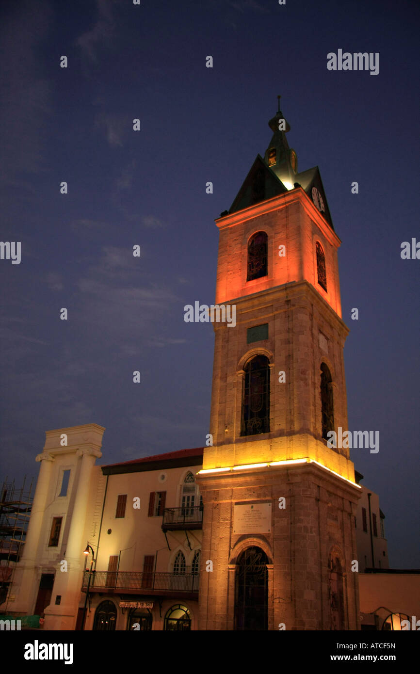 The Clock Tower in Jaffa Stock Photo - Alamy