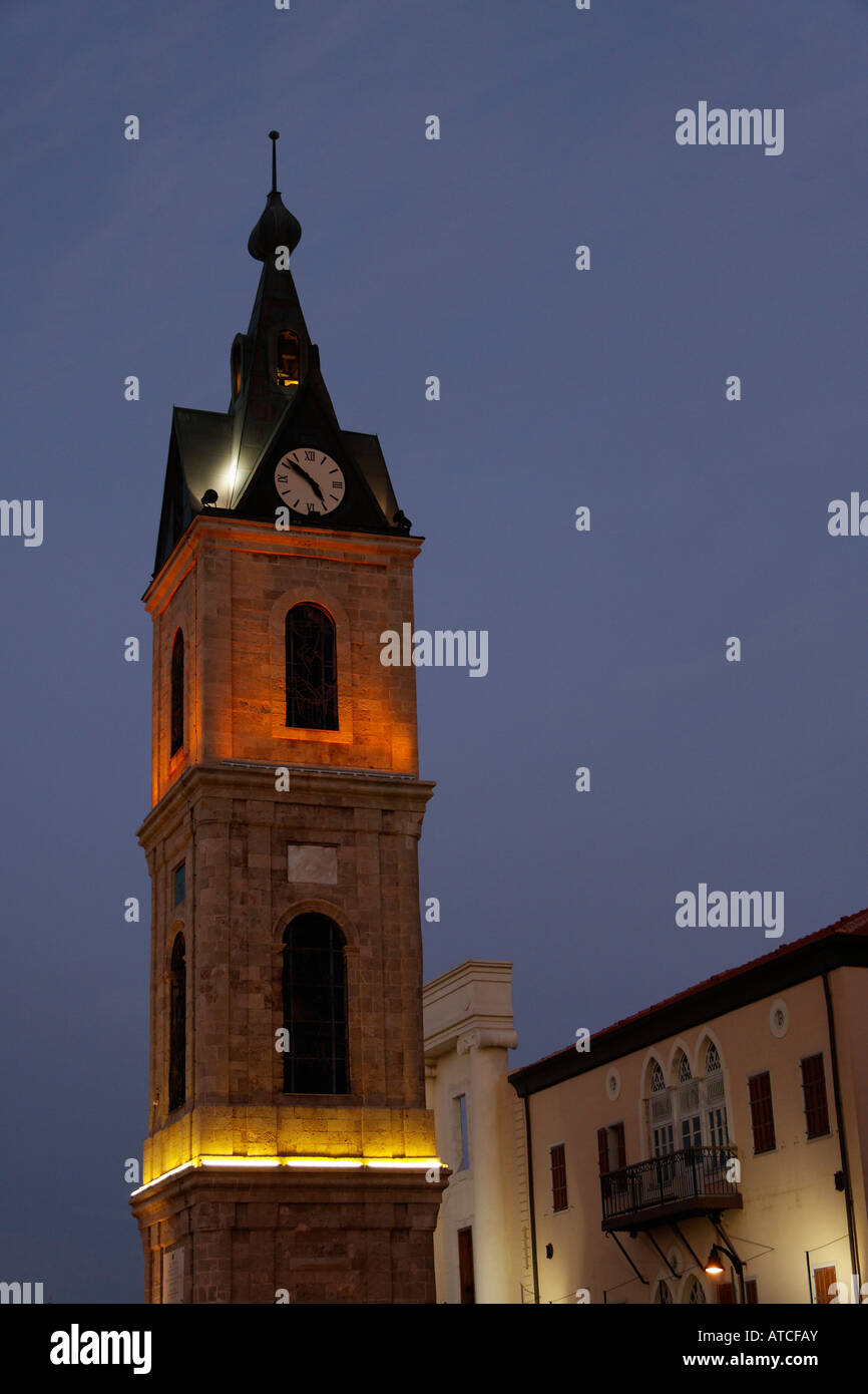 The Clock Tower in Jaffa Stock Photo - Alamy