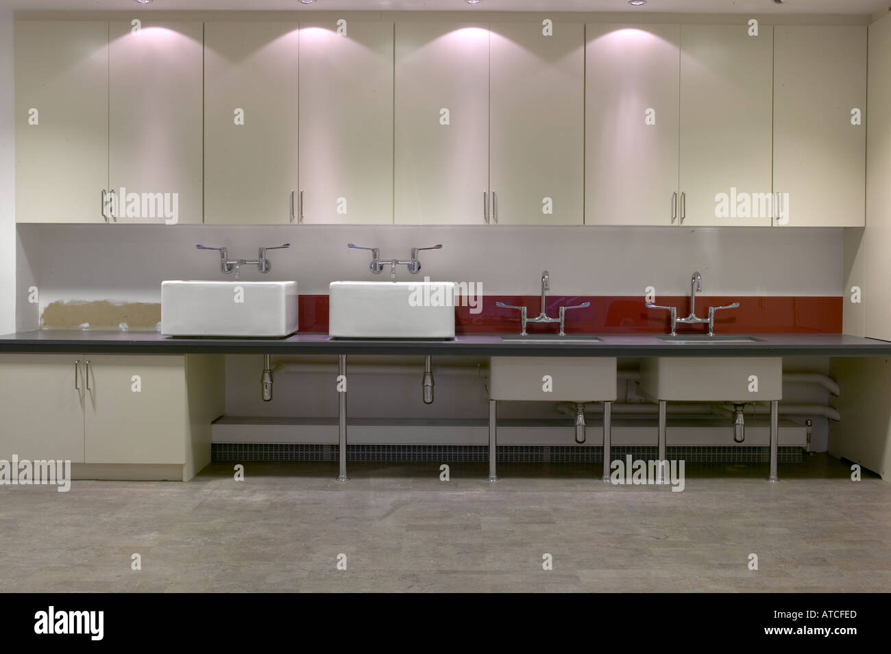 The Foundling Museum, London. adult and child sinks in the education ...