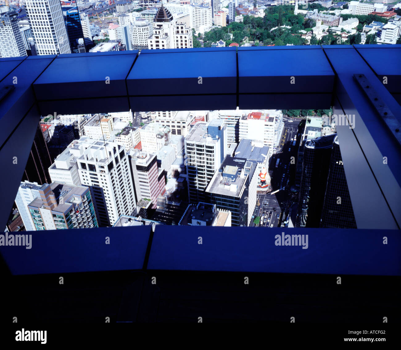 Auckland sky tower looking down hi-res stock photography and images - Alamy