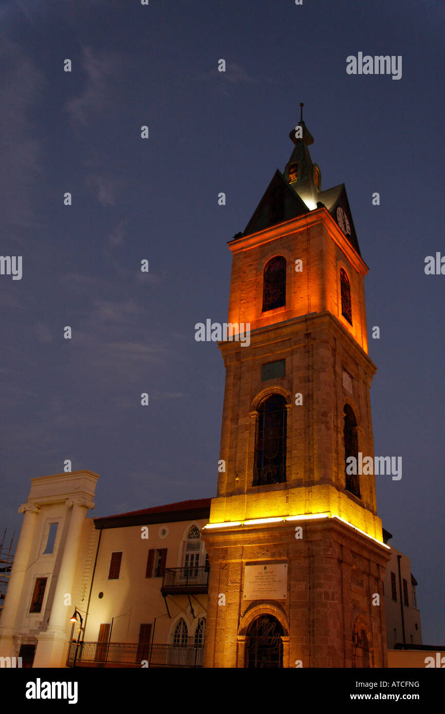 The Clock Tower in Jaffa Stock Photo - Alamy