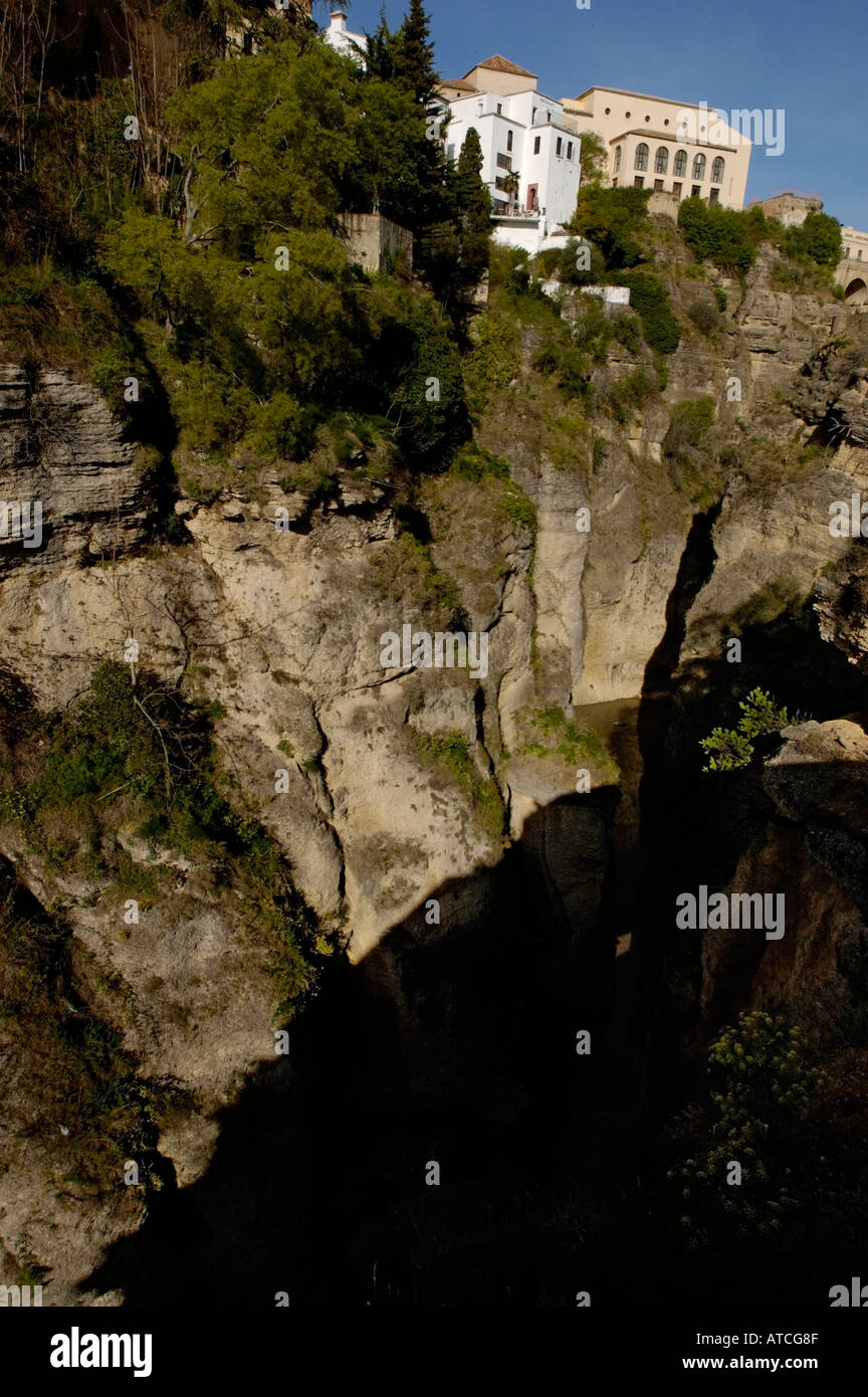 Spain Andalusia Ronda El Tajo River Gorge Stock Photo - Alamy