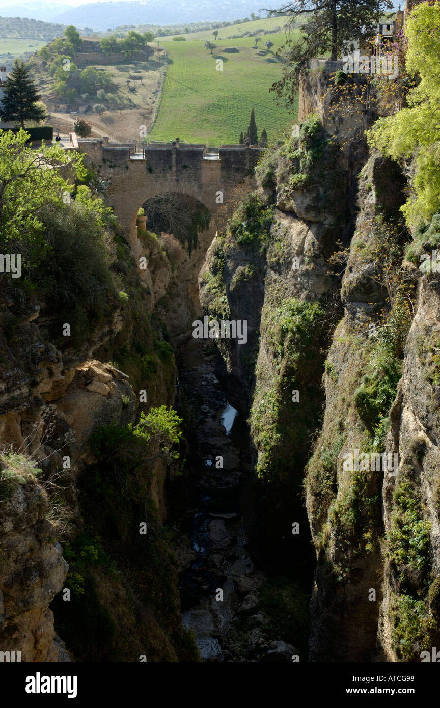 Built in 1616, Puente Viejo ('Old Bridge') spans El Tajo, the deep ...