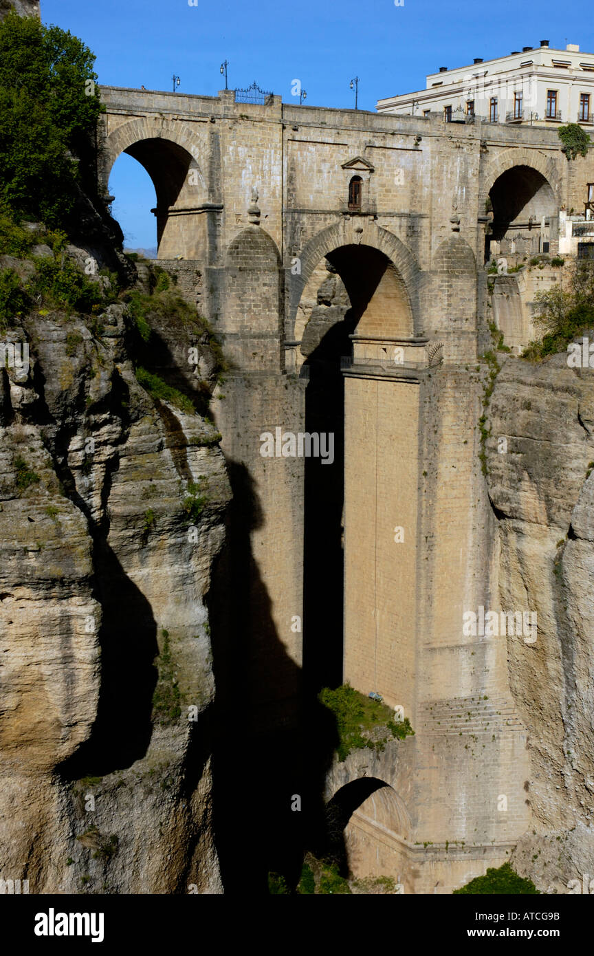 Completed in 1793, Puente Nuevo ('New Bridge') spans the deep chasm ...