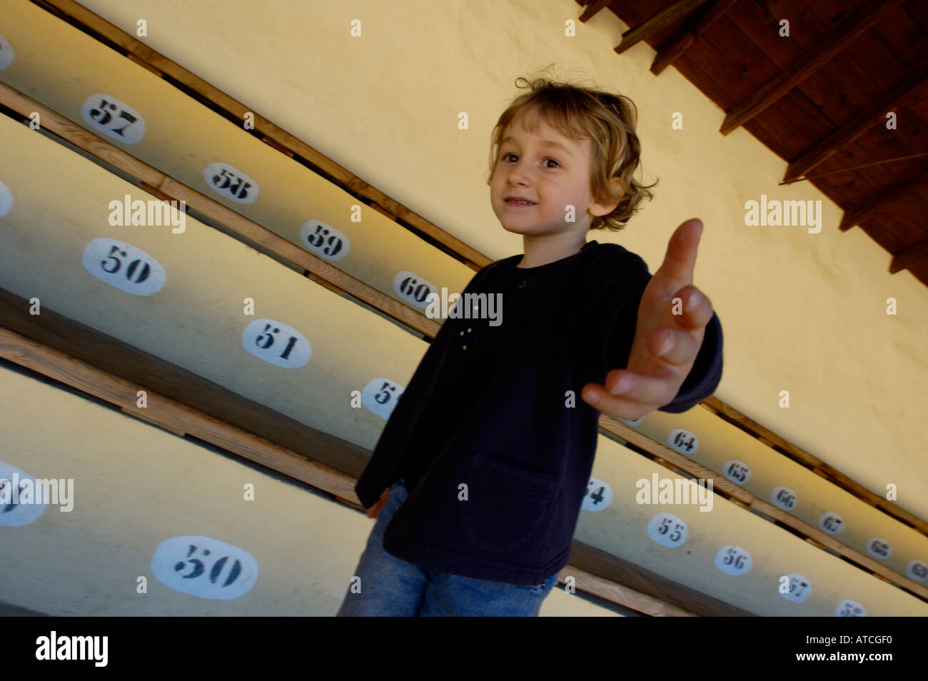 Little Girl Offering A Hand Stock Photo - Alamy