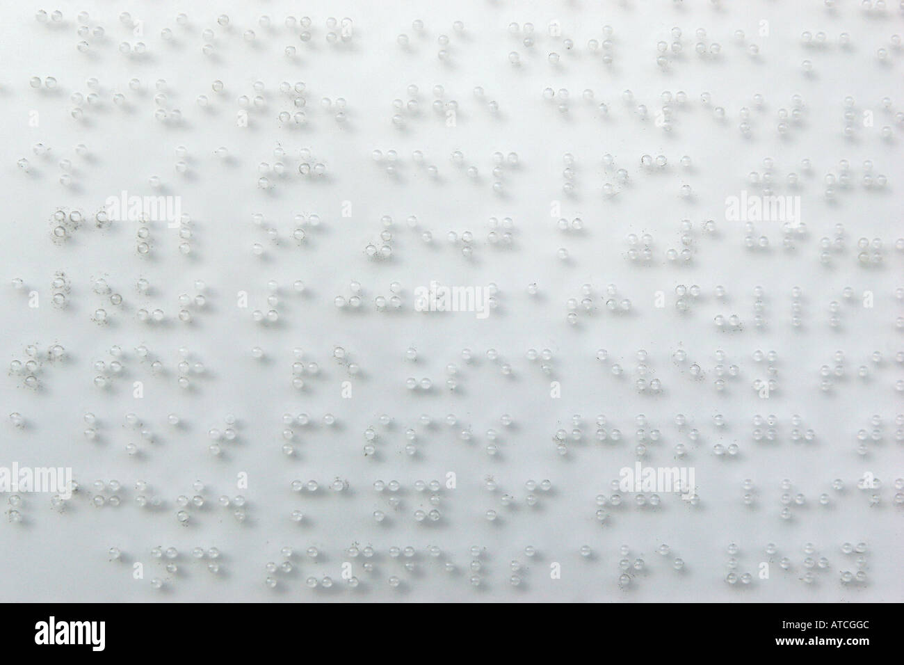 Braille text on information sign Stock Photo - Alamy