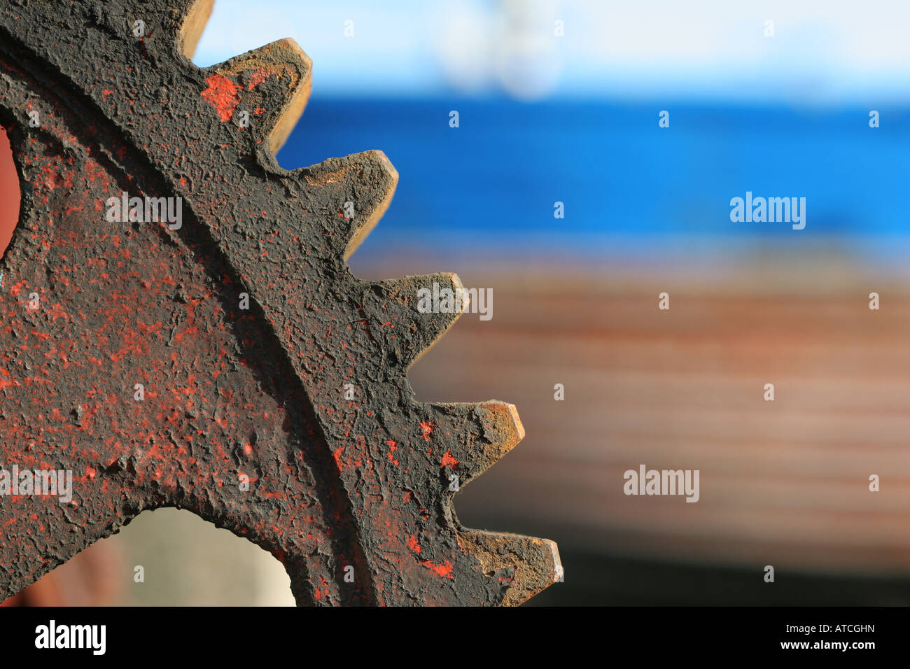 Deatil of an old cog Stock Photo - Alamy