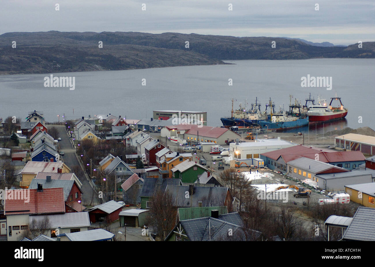 The town of Kirkenes, Norway Stock Photo - Alamy