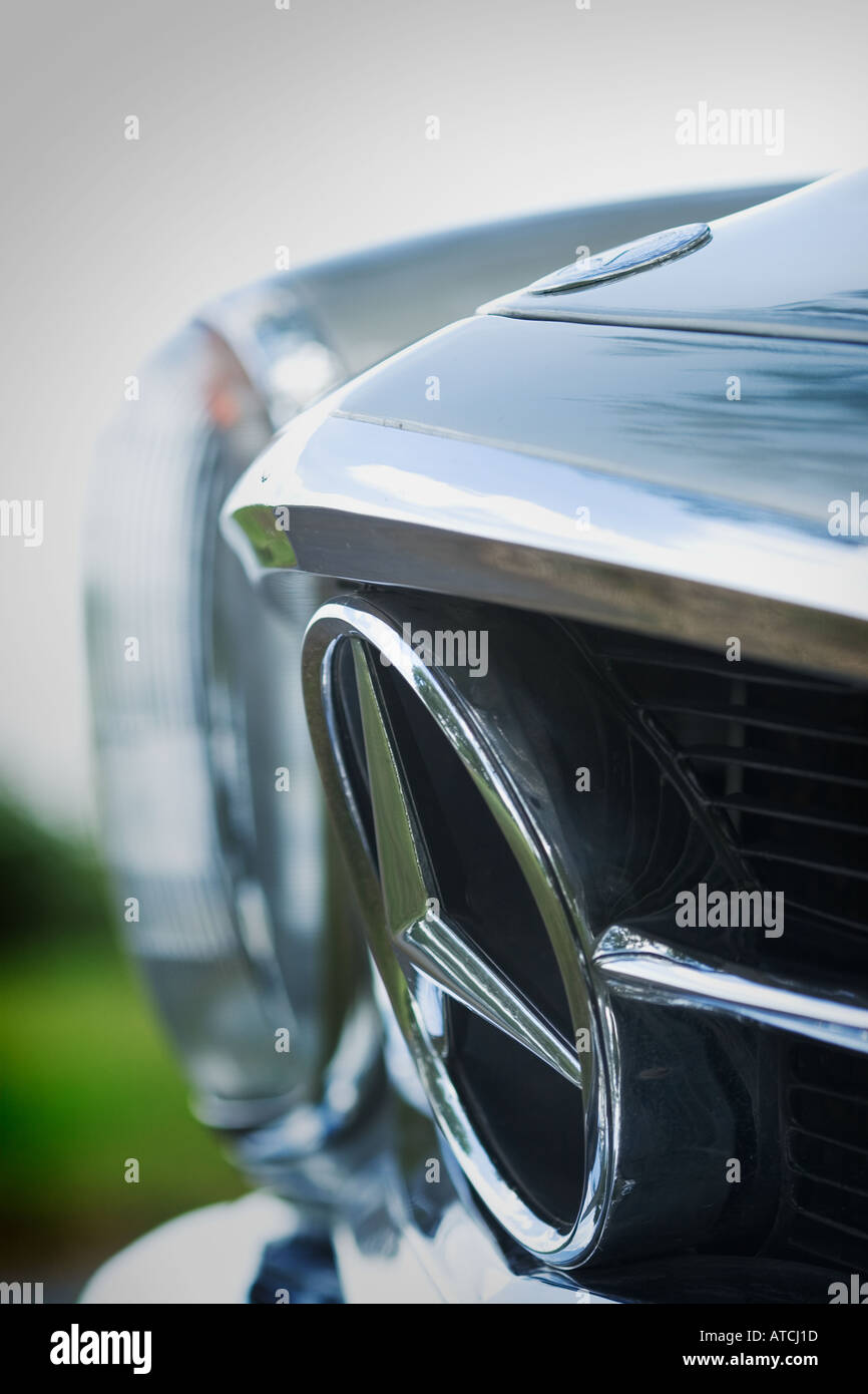 Front of old Mercedes car Stock Photo - Alamy