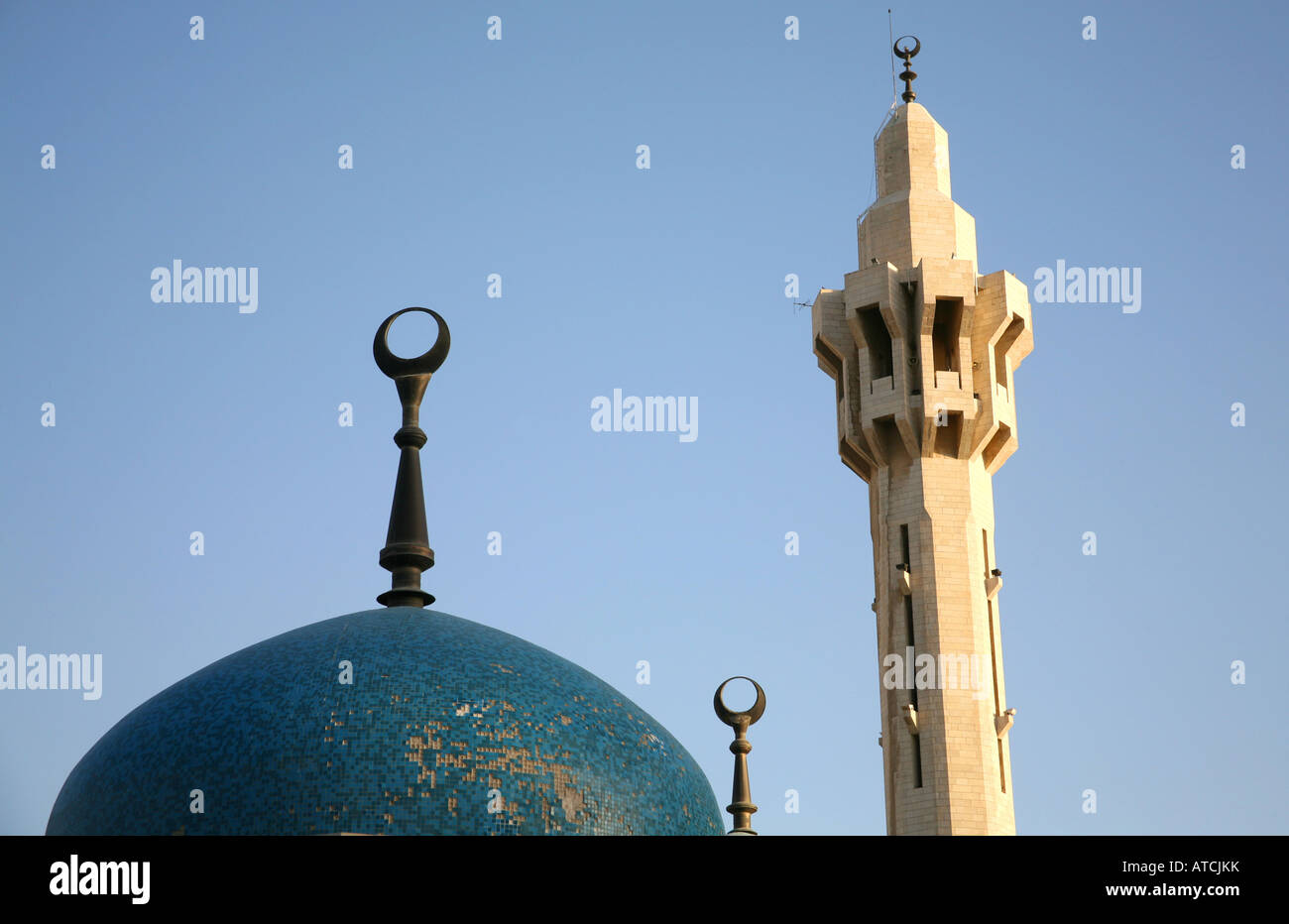 blue mosque in Amman is the main religious centre in the city Stock ...