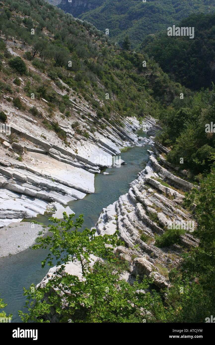 Valley with river Stock Photo - Alamy