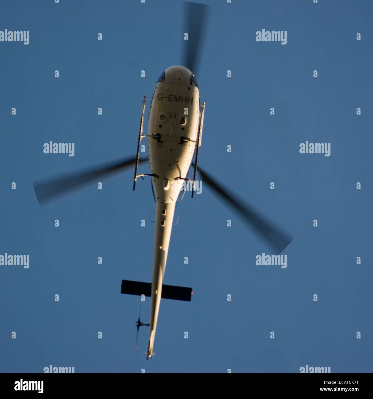 Helicopter from below Stock Photo - Alamy