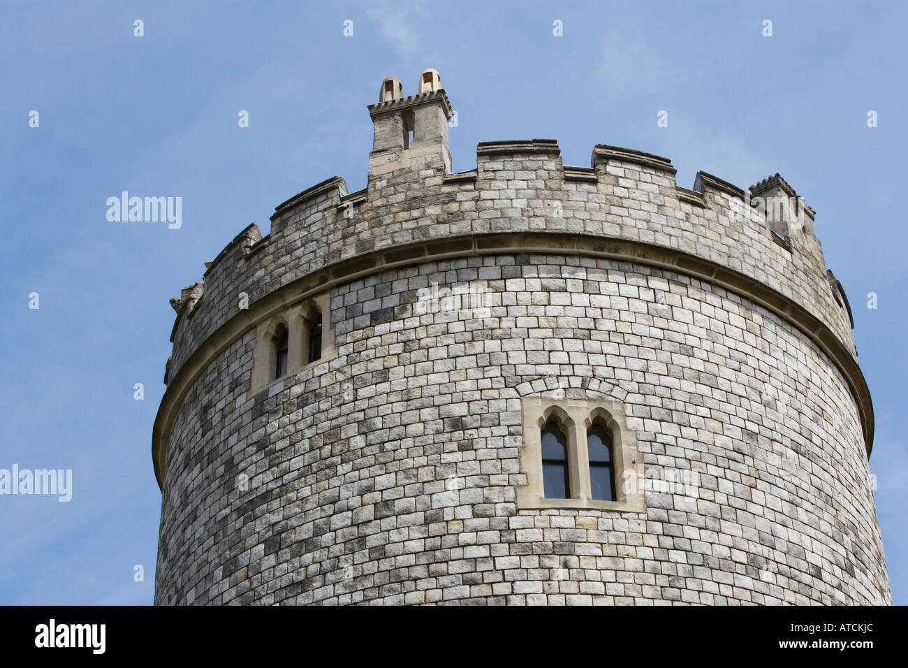 turret of Windsor Castle Stock Photo - Alamy