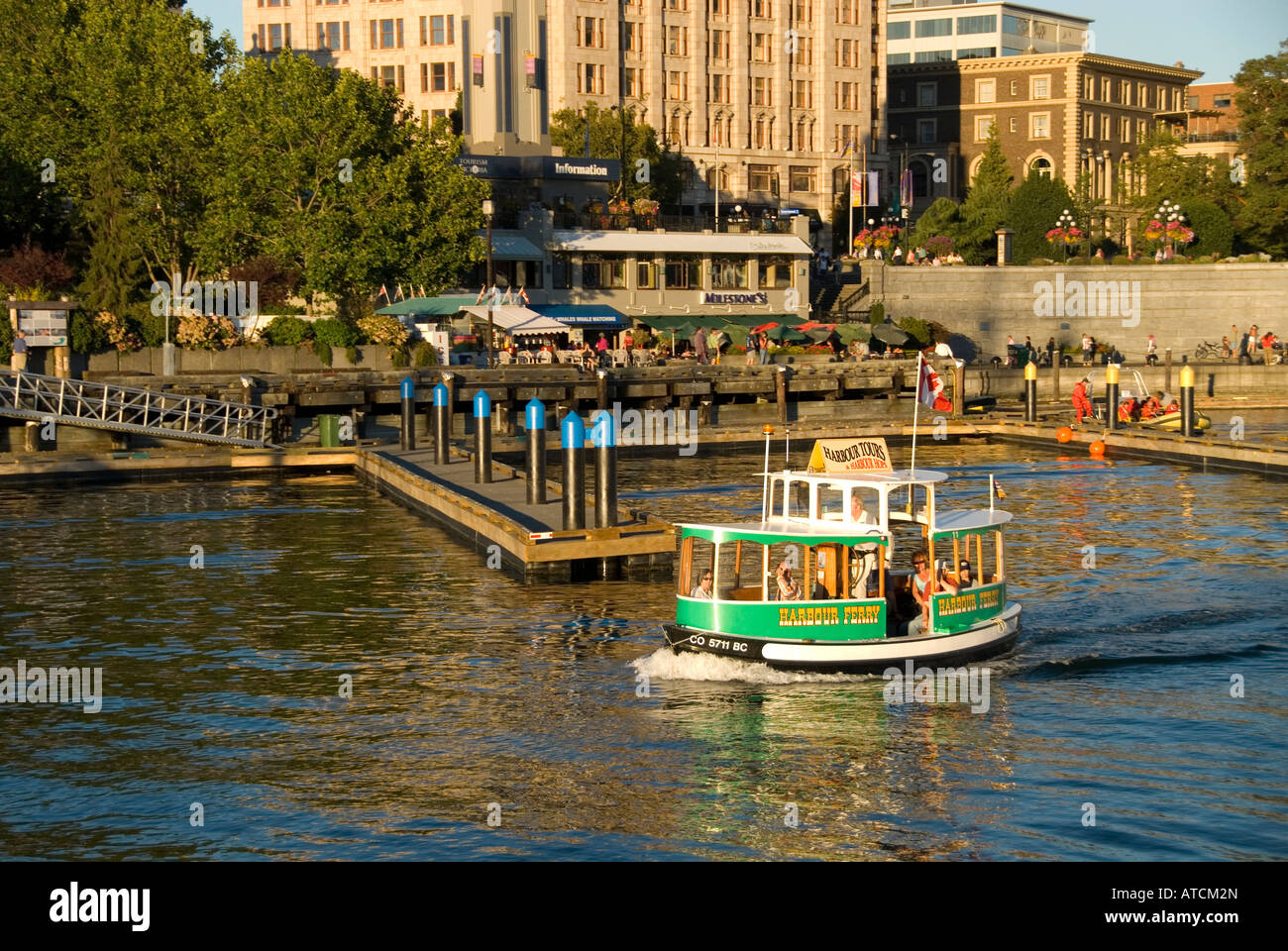 Harbour Ferry Tour Boat, Inner Harbour, Victoria, Vancouver Island ...