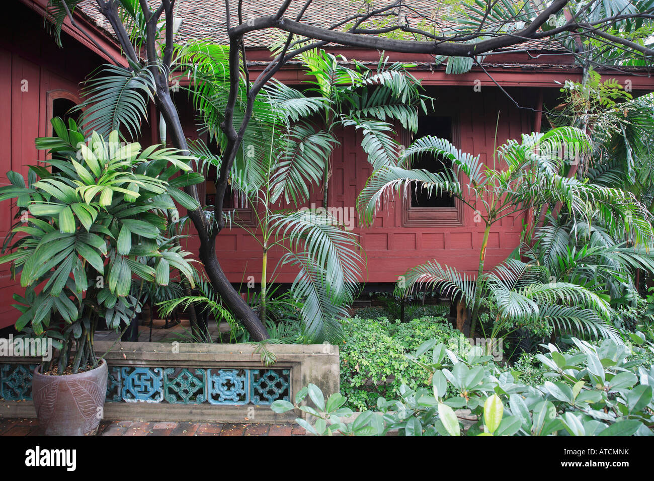 Thailand Bangkok Jim Thompson House garden Stock Photo - Alamy