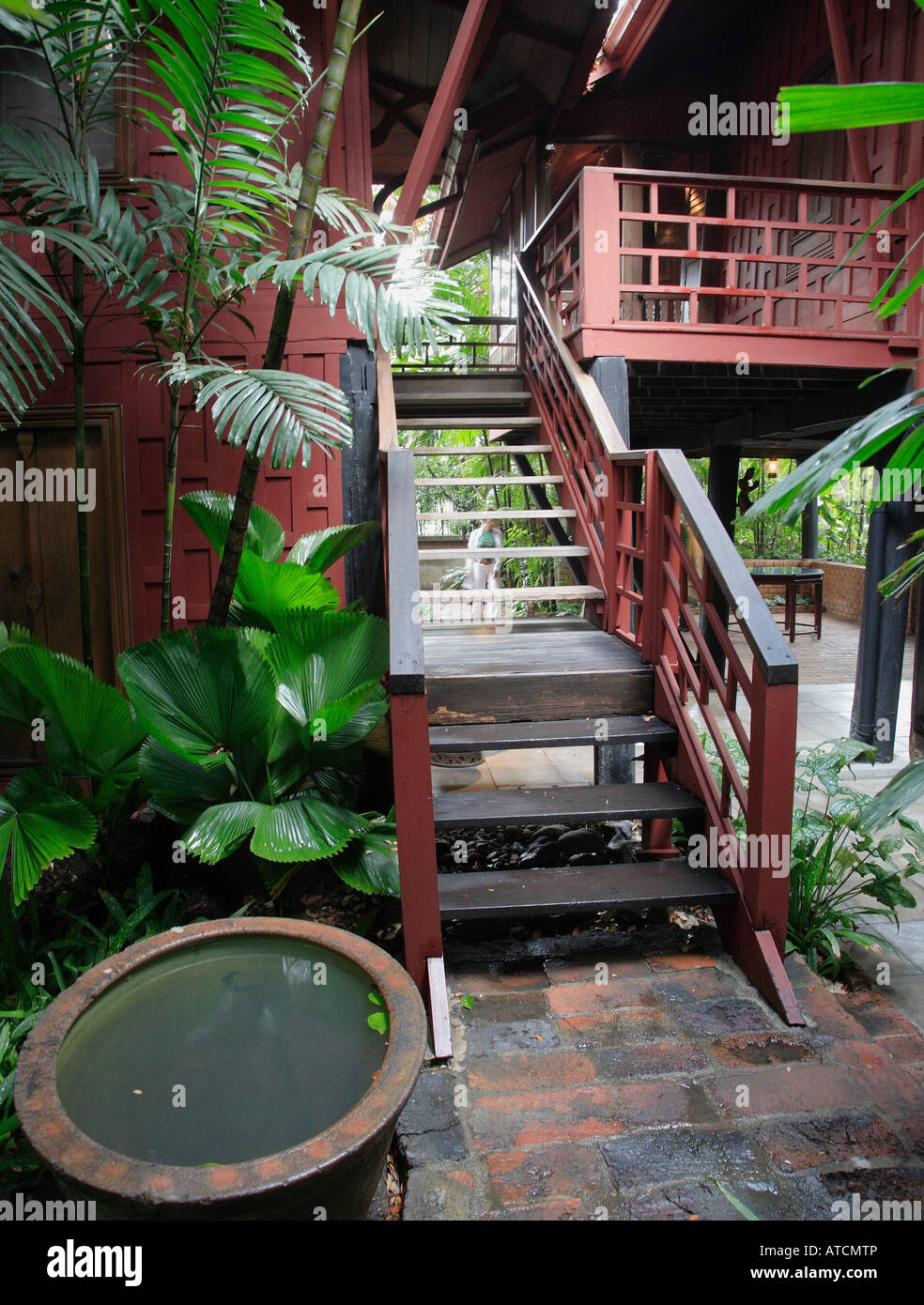 Thailand Bangkok Jim Thompson House garden Stock Photo - Alamy