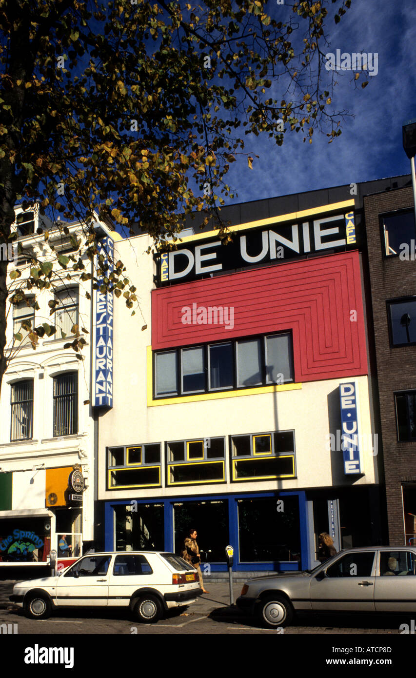 Cafe De Unie, Rotterdam Jacobus J. Peter Oud Netherlands Stock Photo ...