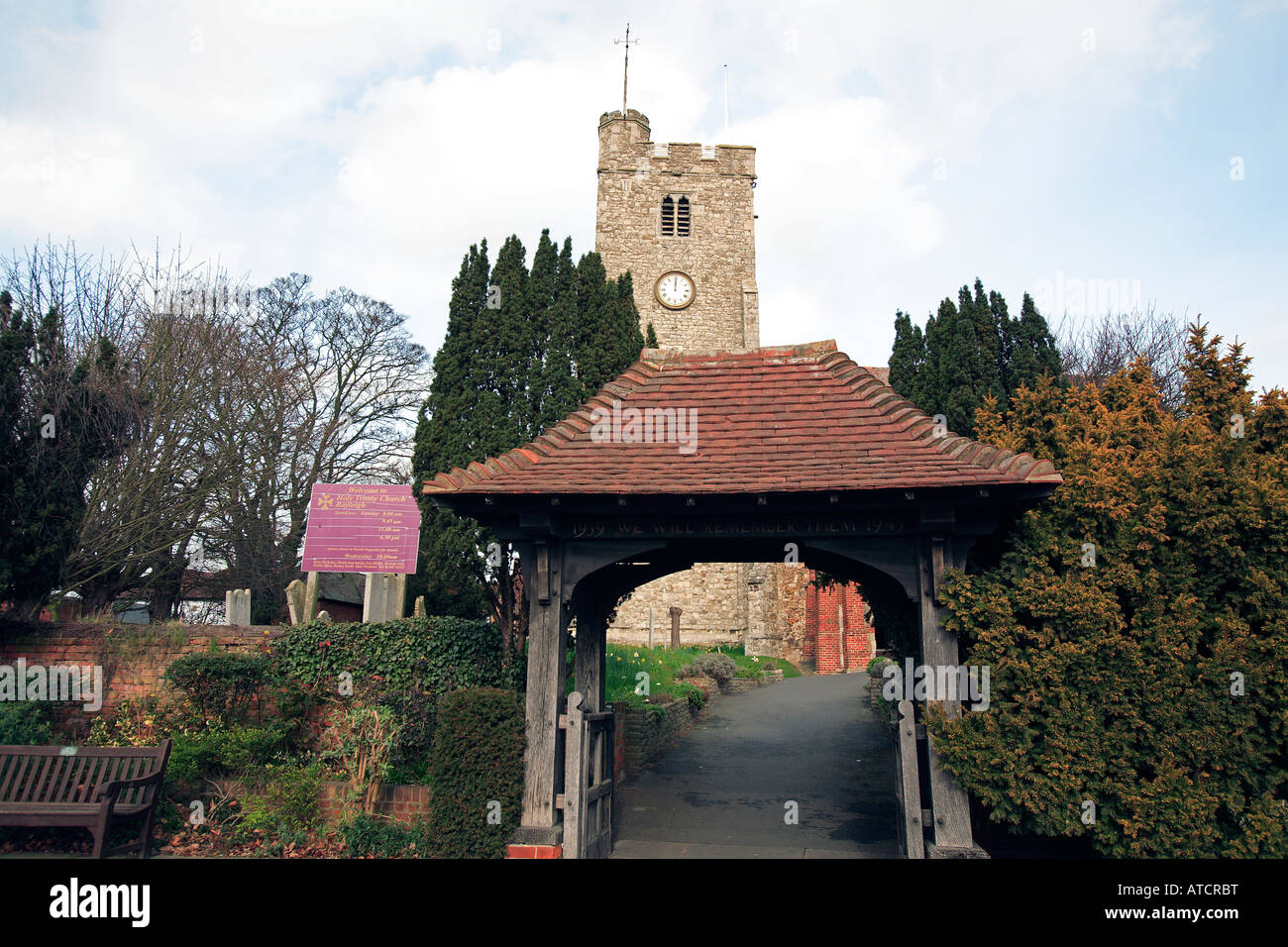 united kingdom essex rayleigh the holy trinity church Stock Photo - Alamy