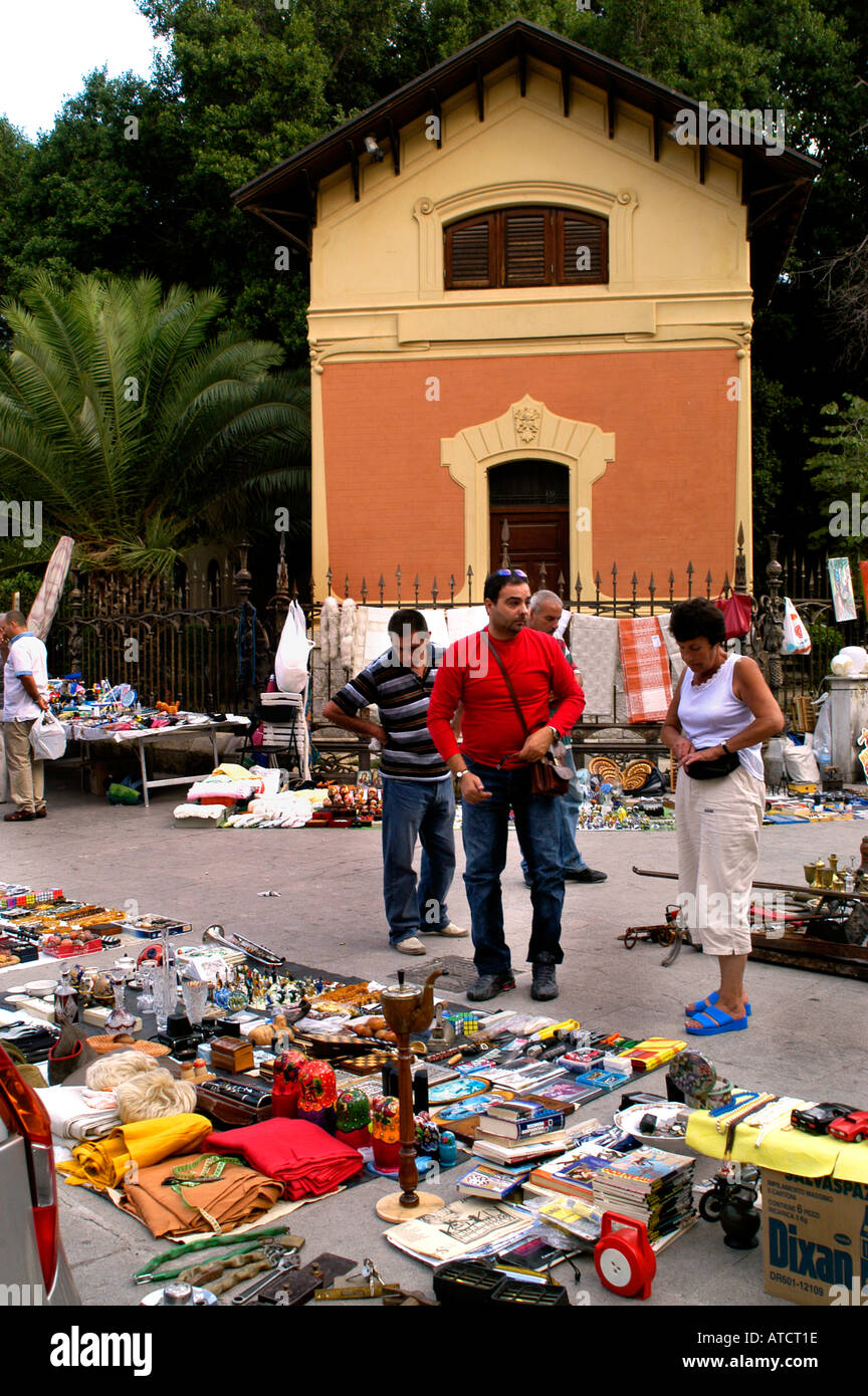 Palermo Italy Flea market antique swap bazaar Stock Photo - Alamy