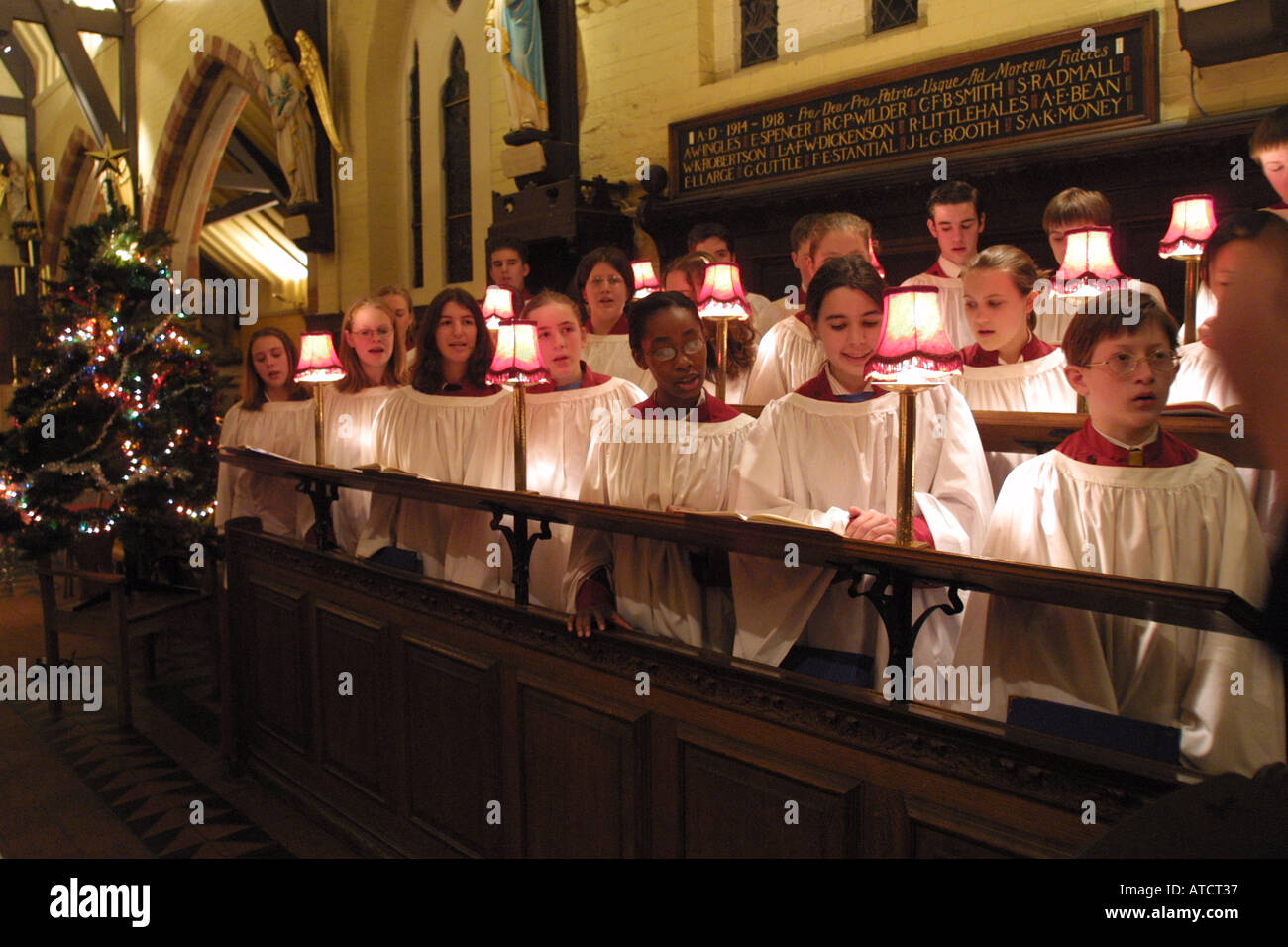 Mixed Choir in private School chapel East London GB UK Stock Photo - Alamy