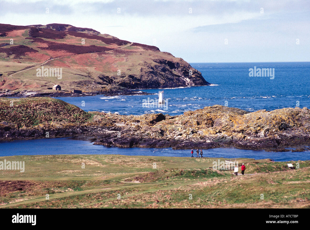 Calf of Man island Sound of Man Chicken's Rock Lighthouse Cafe Isle of ...