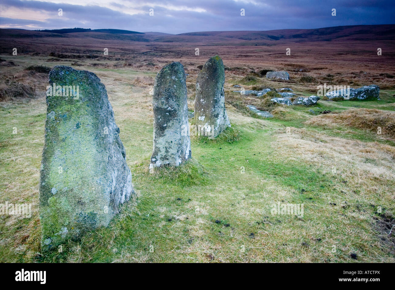 Scorhill stone circle Stock Photo - Alamy