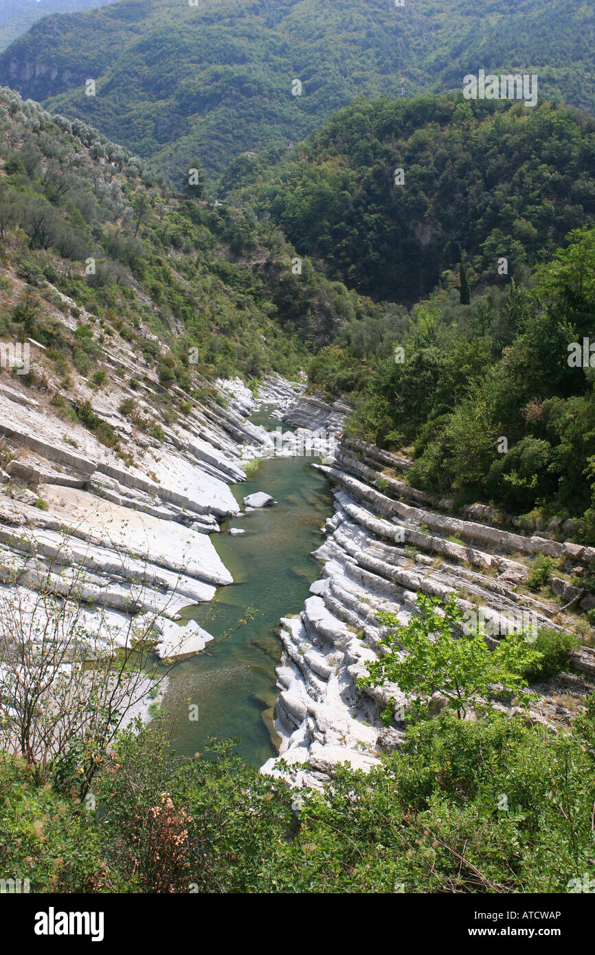 Valley with river Stock Photo - Alamy