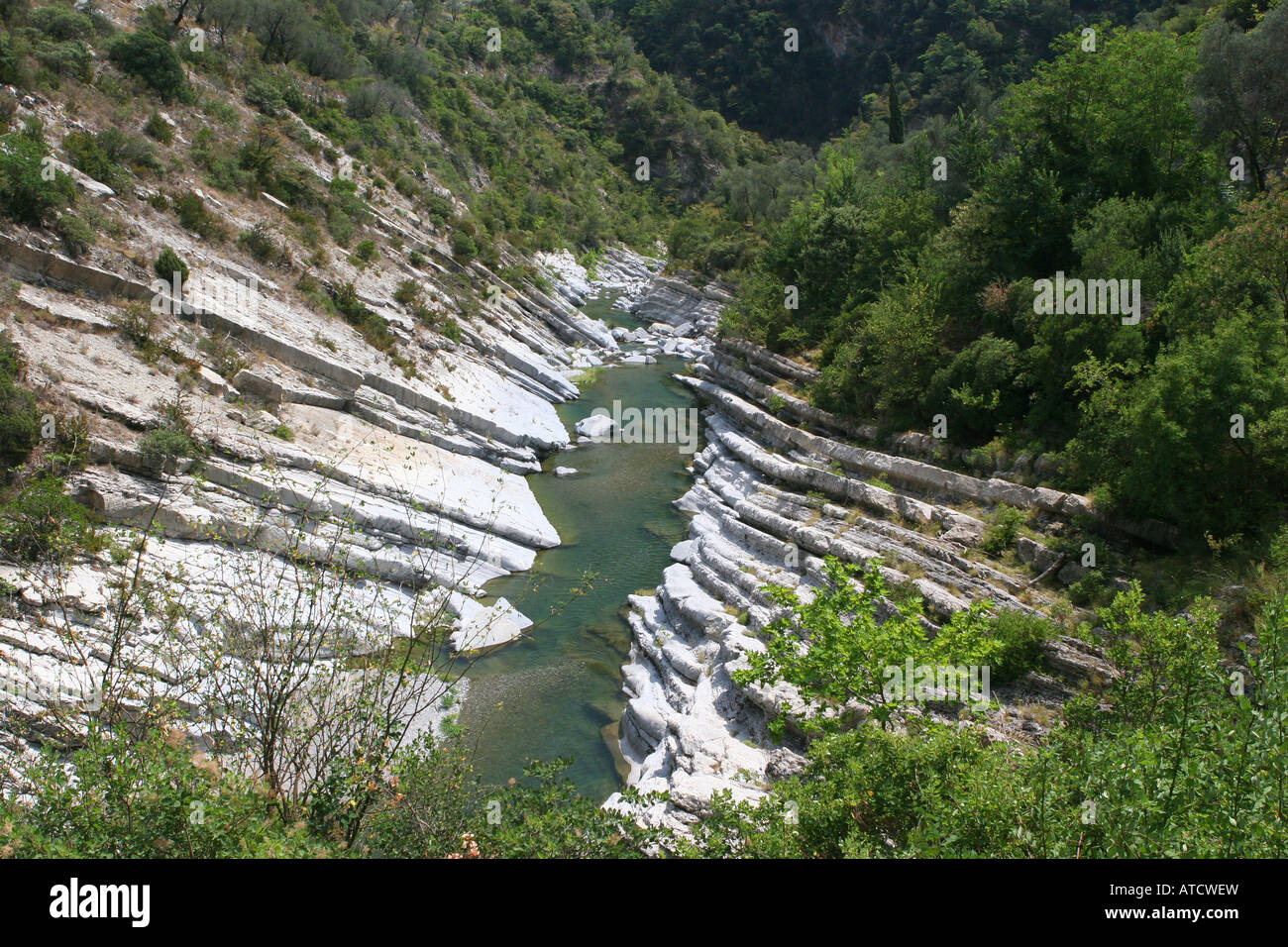 Valley with river Stock Photo - Alamy