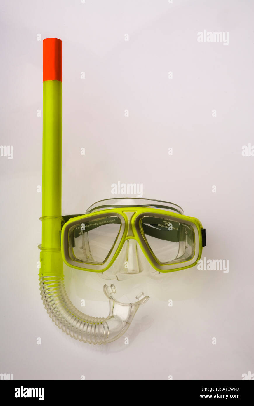 new silicone rubber goggles and snorkel Stock Photo - Alamy