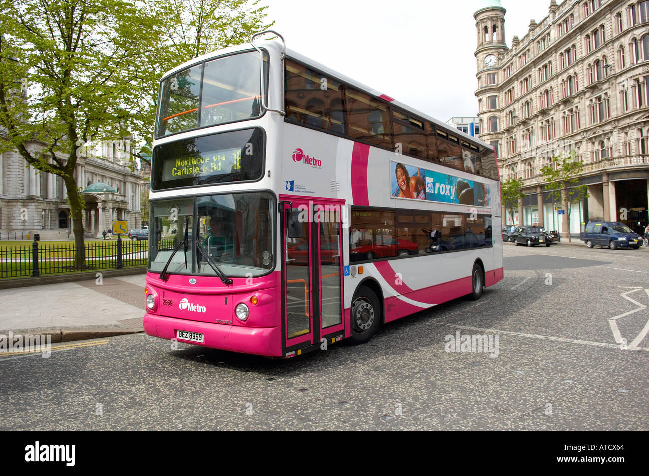 Belfast Metro Bus Stock Photo Alamy