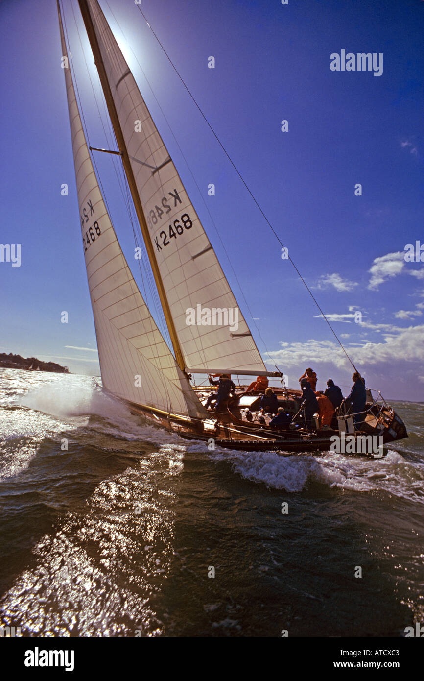 Sailing boat Morning Cloud skippered by Sir Edward Heath pjm0021 Stock ...