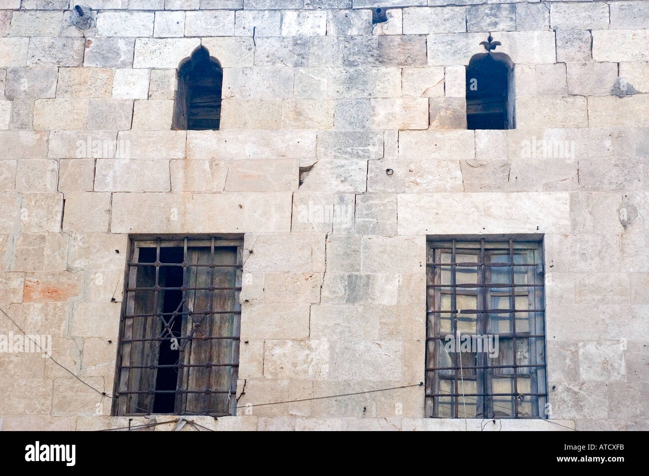 Building facade in Jedeideh Quarter old city of Halab, Aleppo, Syria ...