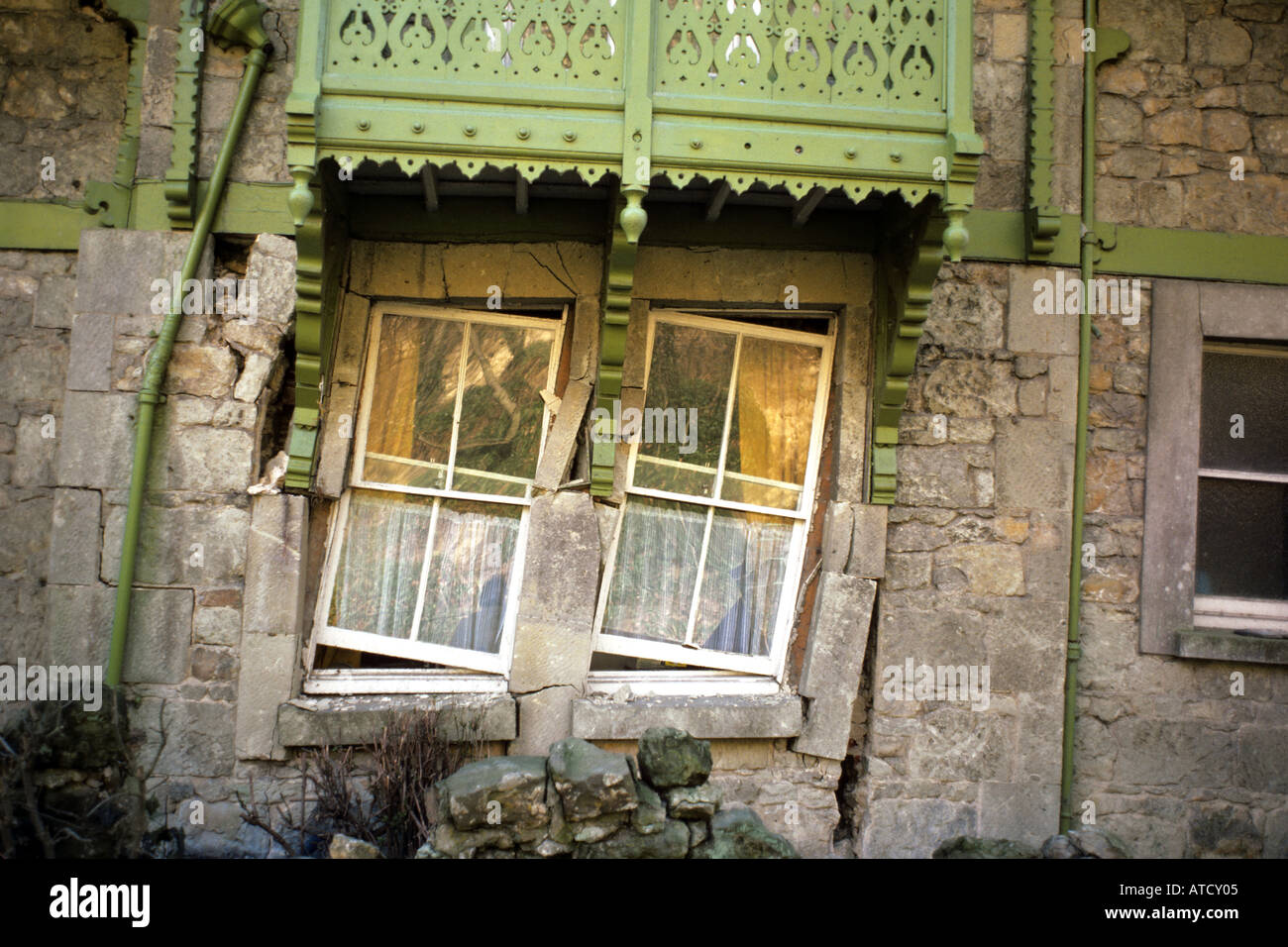 Building subsidence Isle of Wight United Kingdom pjm0025 Stock Photo ...