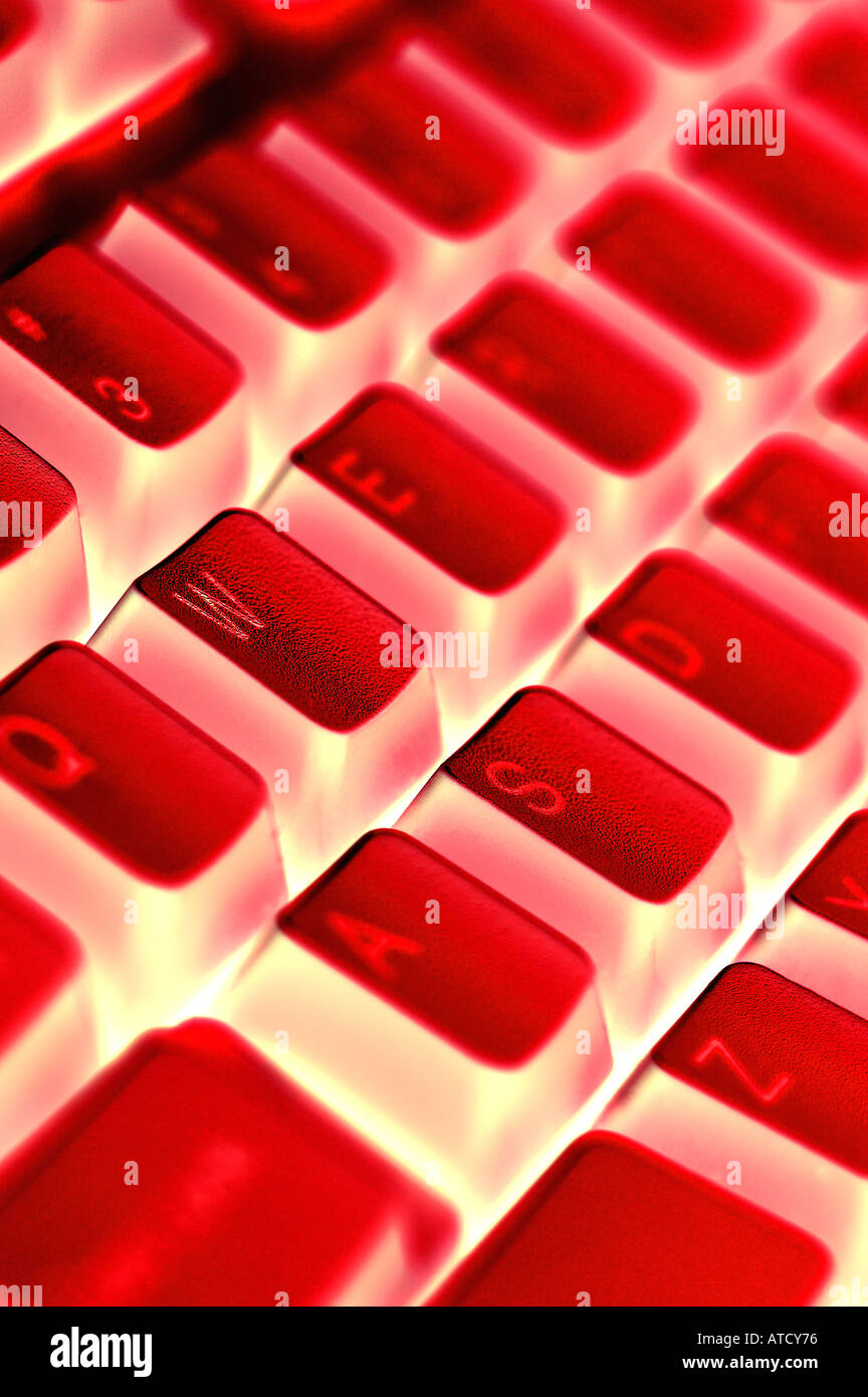 RED COMPUTER KEYBOARD Stock Photo - Alamy RED COMPUTER KEYBOARD Stock Photo - Alamy