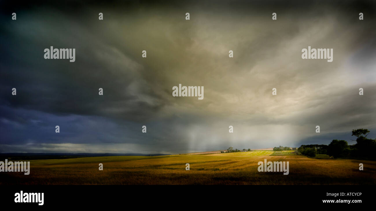 Summer Rain over Speyside Scotland Stock Photo - Alamy
