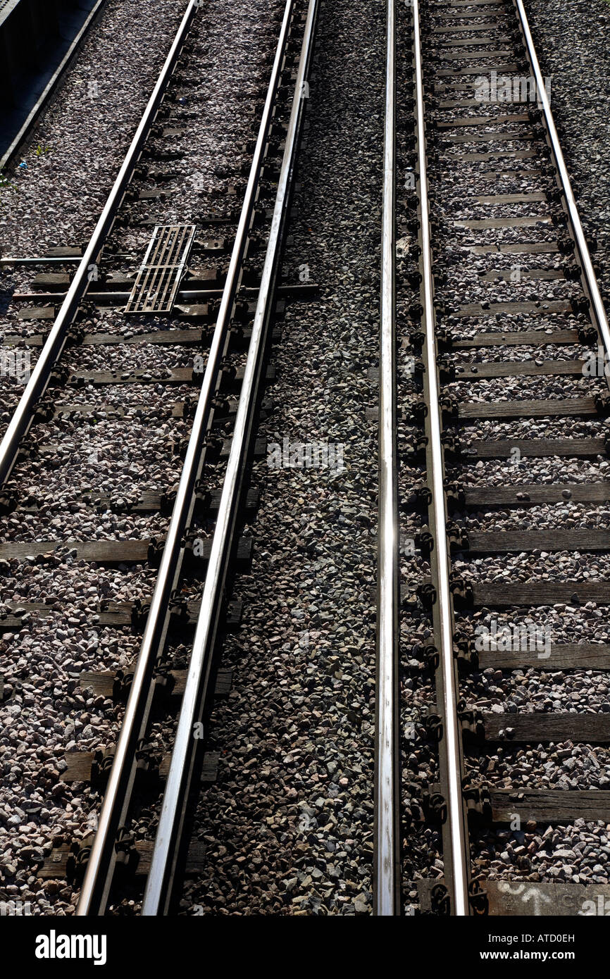 Rail rail tracks hi-res stock photography and images - Alamy